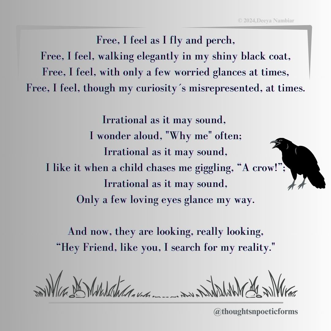 NaPoWriMo 2024 – Day 18 – Short Poem – Crow – Variety is the Spice of Life